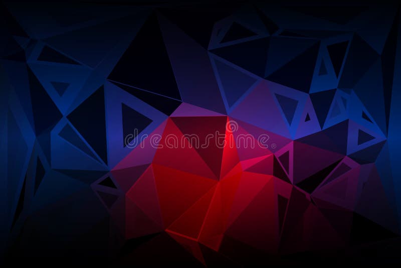 Deep Blue and Red Random Sizes Low Poly Background Stock Vector ...