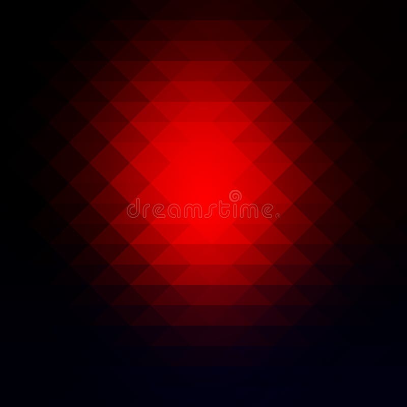 Deep Blue and Red Rows of Triangles Background, Square Stock Vector ...