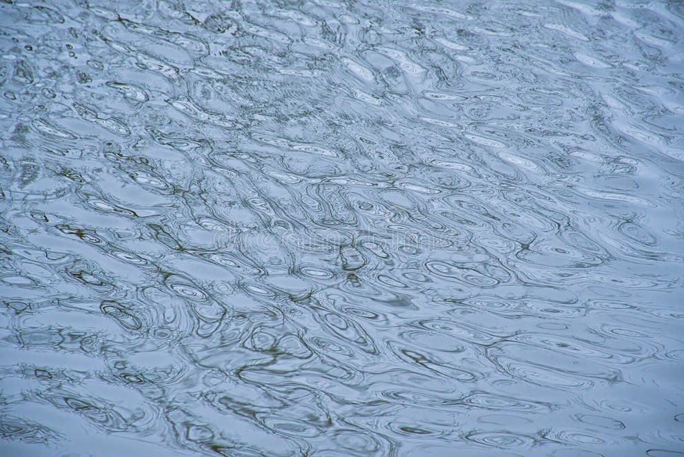 Deep Blue Rippling Water Surface. Stock Photo - Image of snow, natural ...