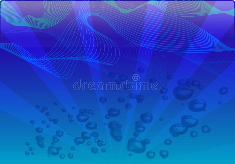 Deep blue sea stock illustration. Illustration of stripe - 3192044