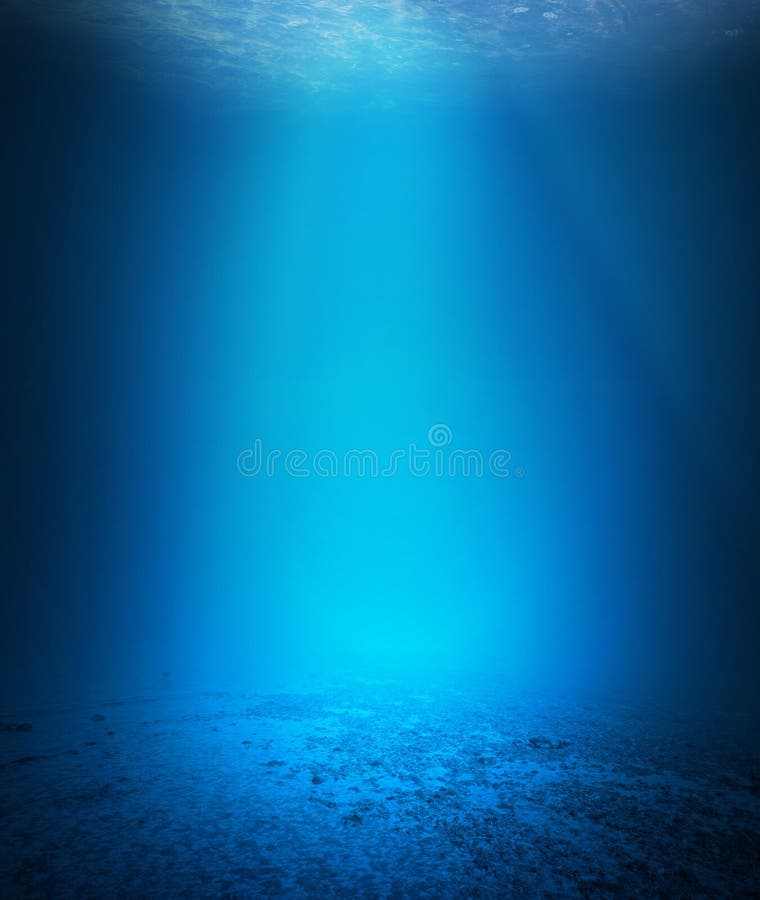 Deep Blue Sea Background with Sunlight Shining Stock Photo - Image of ...