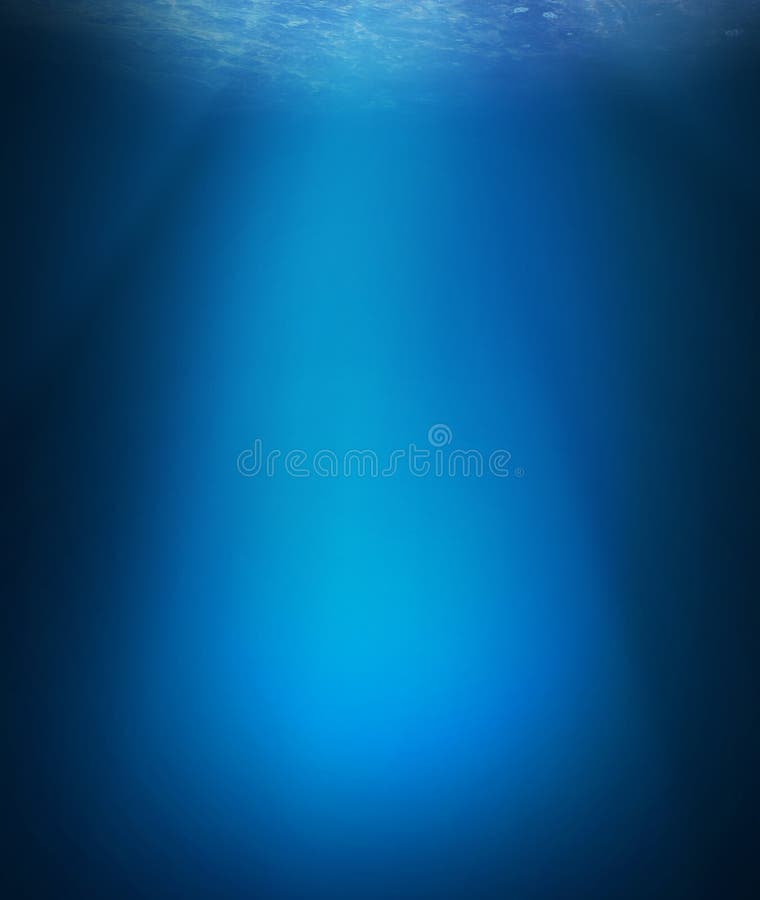 Deep Blue Sea Background with Sunlight Shining Stock Image - Image of ...