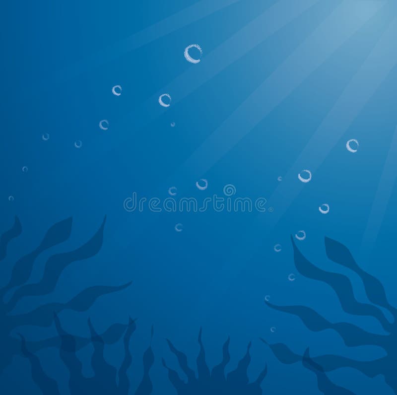 Deep Blue Sea Background Vector Stock Vector - Illustration of ocean ...