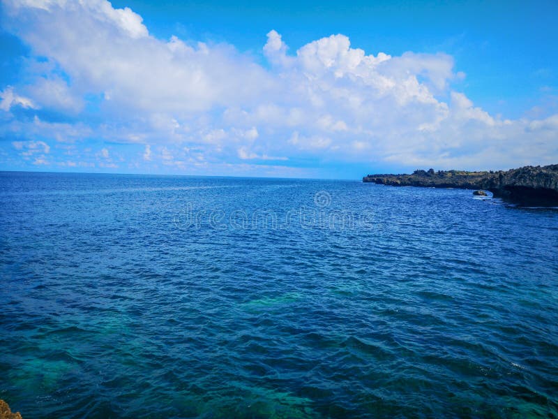 Deep blue Sea stock image. Image of dusk, reflection - 180269001