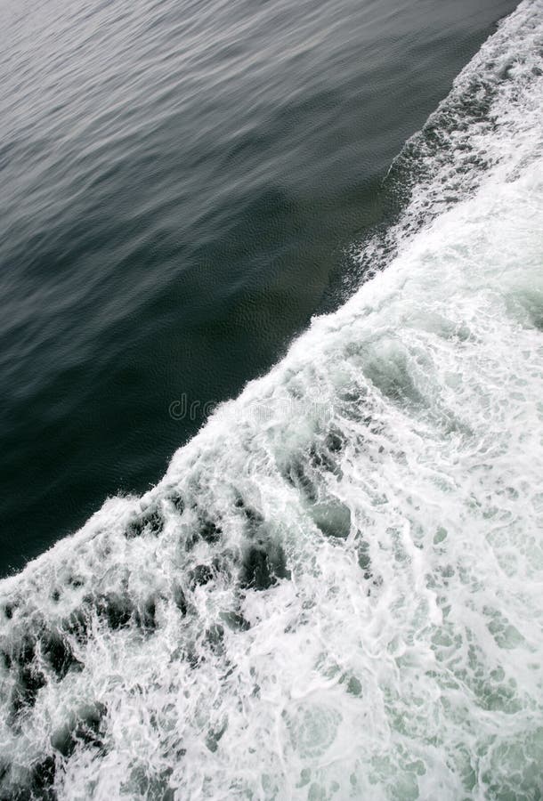 Deep Blue Sea with Foam on the Surface Stock Image - Image of nature ...