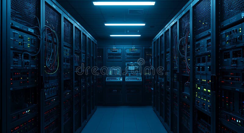 Deep Blue Server Room: a Glimpse into the Digital Core Stock ...