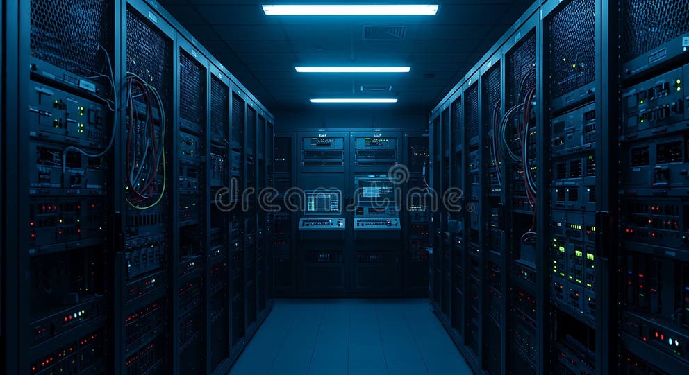 Deep Blue Server Room: a Glimpse into the Digital Core Stock ...