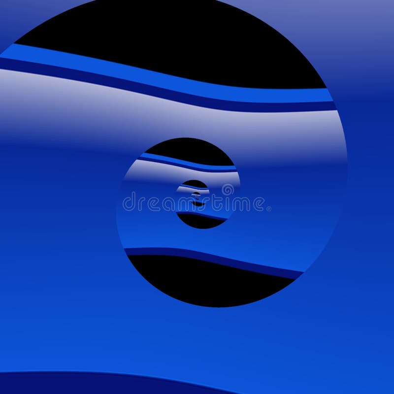 Deep Blue Shades Shapes and Blurs Abstract Background Stock ...
