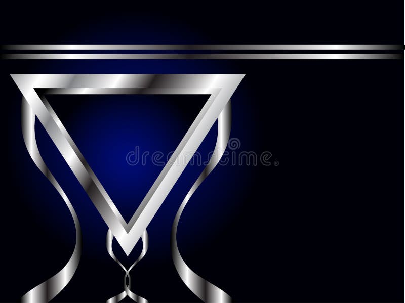 A Deep Blue and Silver Business Card Template Stock Vector ...