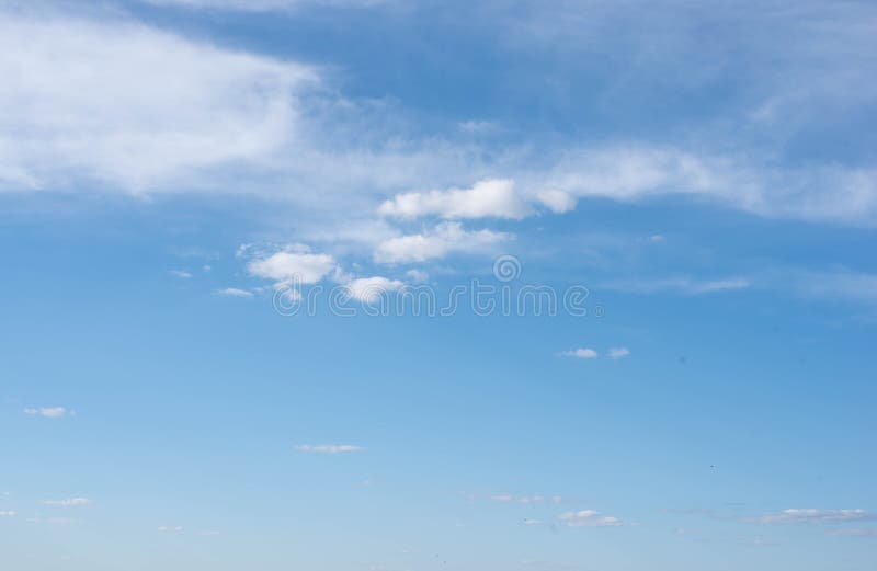 Deep Blue Skies with White Clouds Background with Space for Text, Blue ...