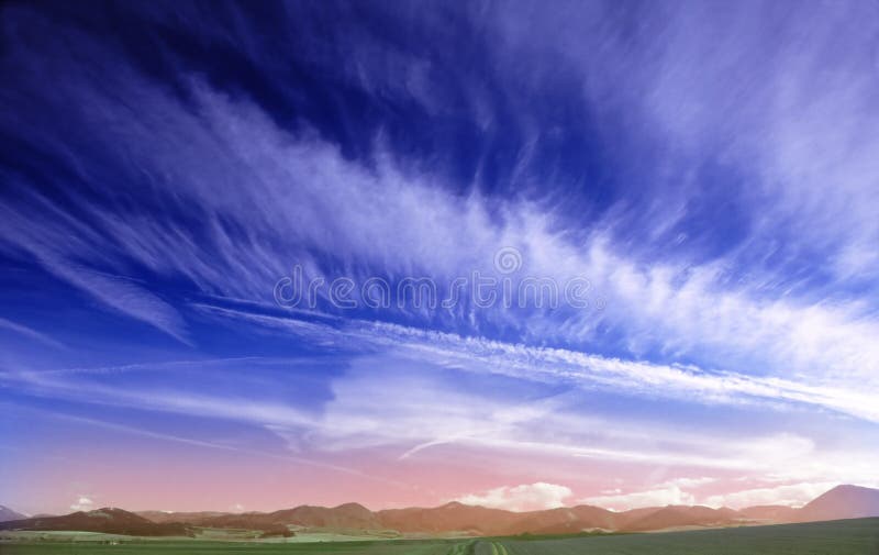 Deep Blue Sky stock image. Image of fair, horizon, aurora - 840373