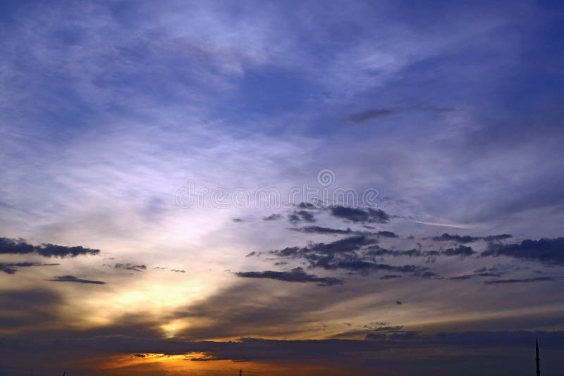 Deep Blue Sky stock photo. Image of blaze, bright, audacity - 50939292
