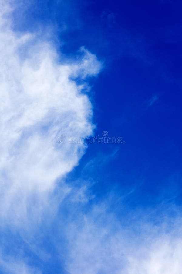 Deep Blue Sky with Clouds High Quality Fifty Megapixels Stock Image ...