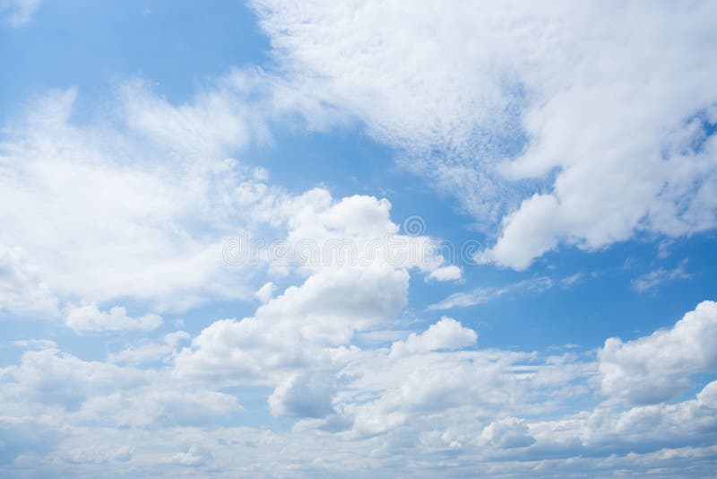 Deep Blue Sky and Clouds, May Be Used As Background. Stock Photo ...