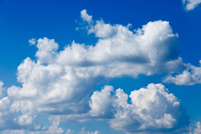 Deep blue sky and clouds stock photo. Image of background - 90285136