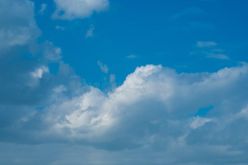 Deep Blue Sky and Clouds, White Cloud. Stock Image - Image of scape ...