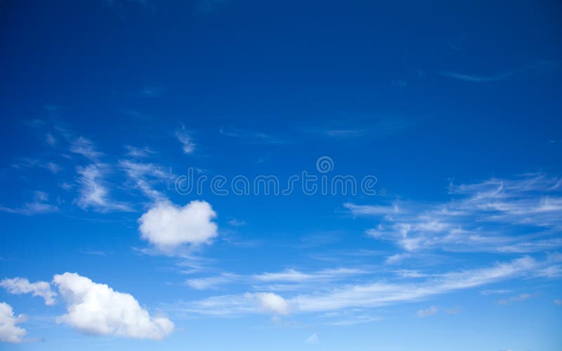 Deep blue sky stock photo. Image of cirrus, environment - 46266736