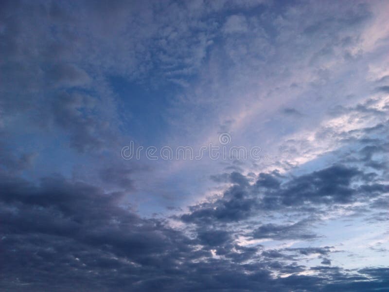 Deep Blue Sky, Light and Sky Play with Blue in Ocean Stock Photo ...