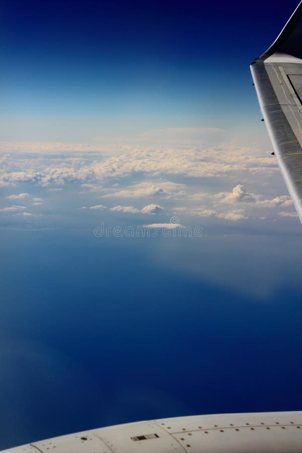 The deep blue sky outside stock photo. Image of clouds - 44337986