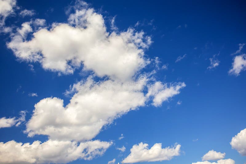 Deep Blue Sky Partial Clouds Natural Background Stock Photos - Free ...