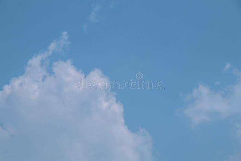 Deep Blue Sky and White Cloud Background. Stock Image - Image of blue ...