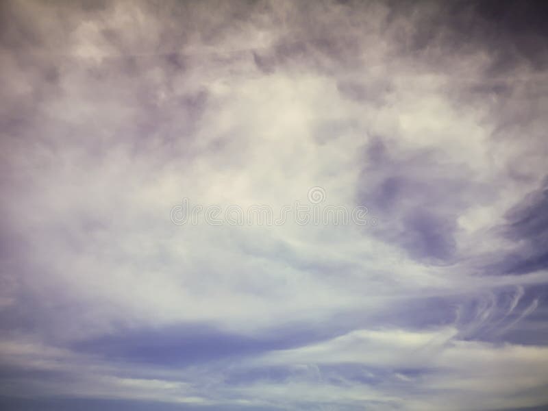 Deep Blue Sky and White Cloud Background. Stock Photo - Image of ...
