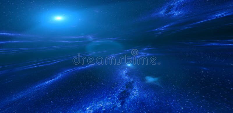 Deep Blue Shades Abstract Background Blurs Stock Illustration ...