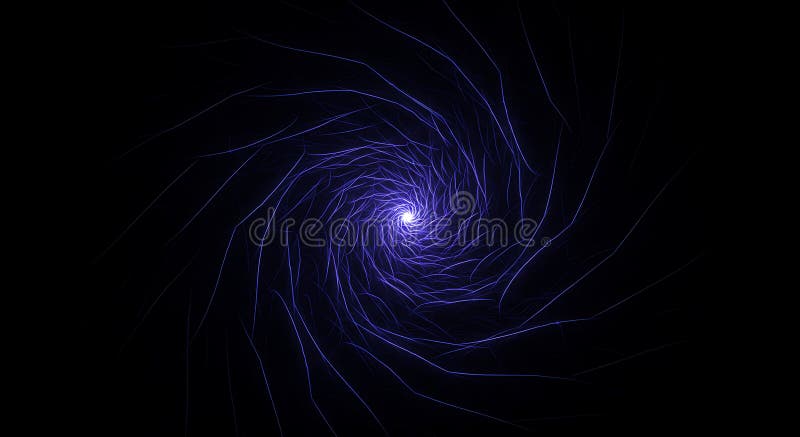A Deep Blue Spiral Vortex Dark Background. Stock Illustration ...