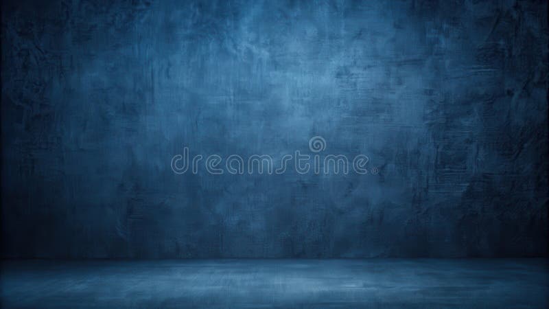 Deep Blue Studio Backdrop a Textured Wall and Floor for Design Projects ...