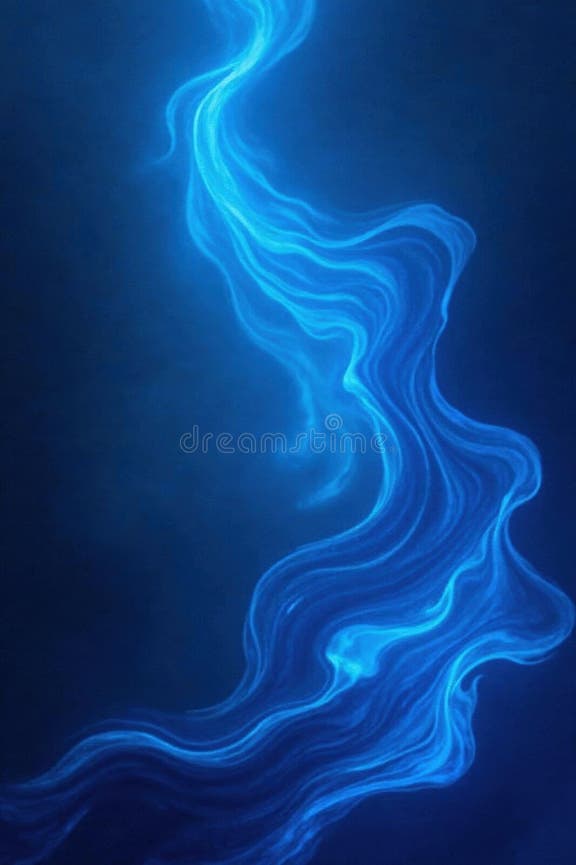 Deep Blue, Swirling Texture; Luminous Highlights , Shade, High ...