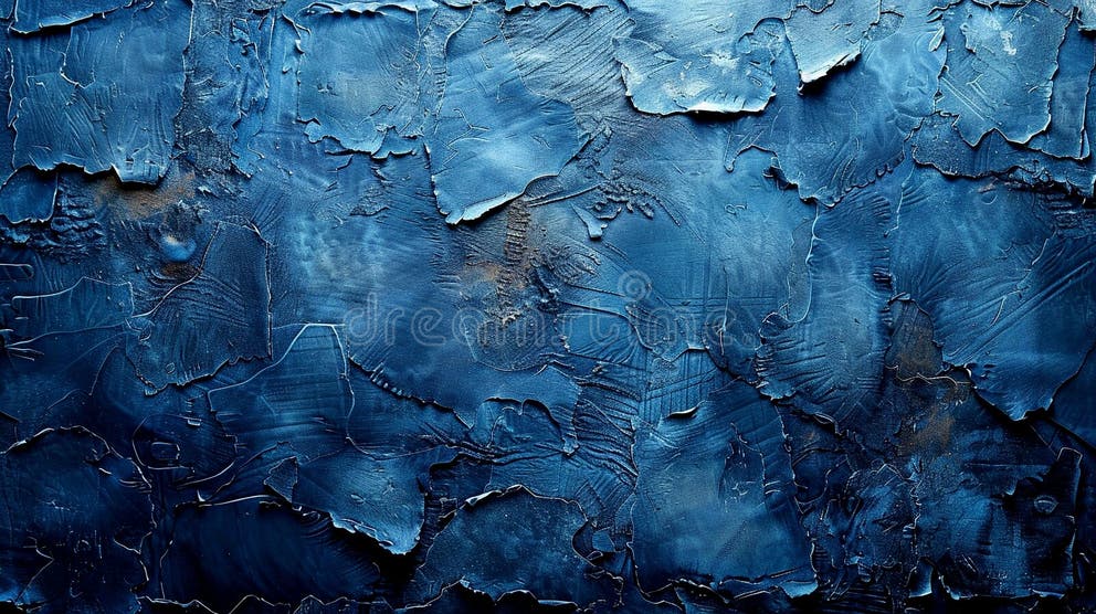 Deep Blue Texture with Layers of Bold Strokes and Unique Patterns Stock ...