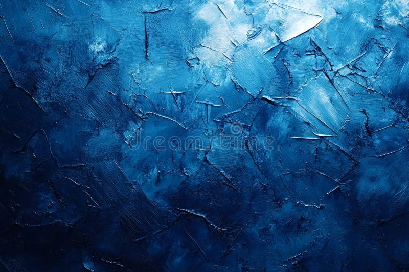 Deep Blue Textured Wall Background Creating Dramatic Atmosphere Stock ...