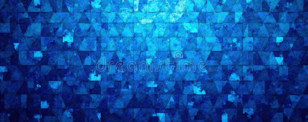 Deep Blue To Light Blue Mosaic Pattern, Textured Effect, Illustration ...
