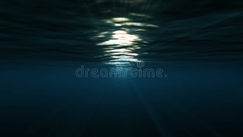 Underwater Light Creates a Beautiful Veil, Consisting of Sunlight ...