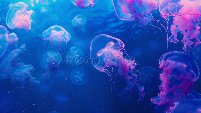 A Deep Blue Vast Wide Open Empty Space Stock Illustration ...