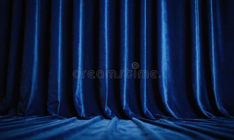 Deep Blue Velvet Texture Background or Backdrop of Soft and Smooth ...