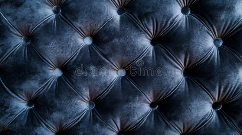 Deep Blue Velvet Upholstery Button Tufted Texture Stock Illustration ...