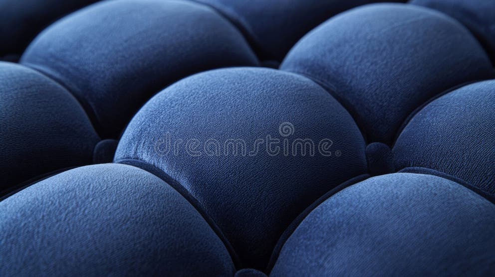 Deep Blue Velvet Upholstery Button Tufted Texture Stock Illustration ...