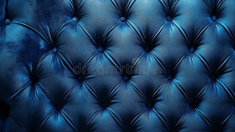 Deep Blue Velvet Upholstery Button Tufted Texture Stock Illustration ...