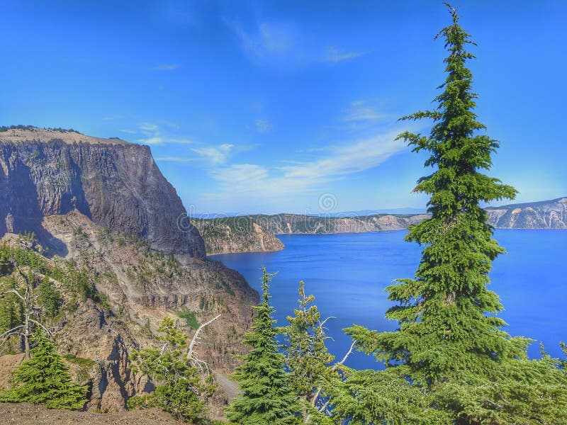 Deep blue view stock image. Image of reservoir, tree - 226671481