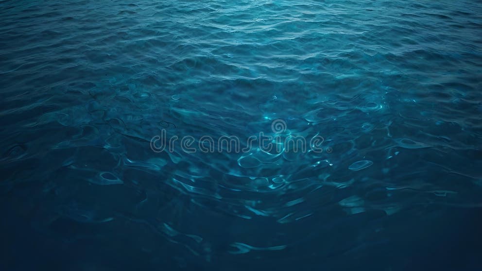 Deep Blue Water Abstract Background Stock Illustration - Illustration ...