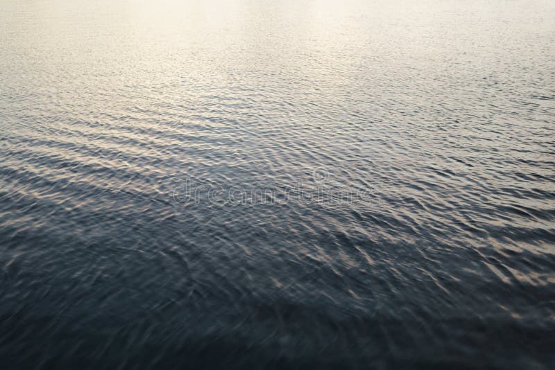 Deep Blue Water Surface of the Bay Stock Image - Image of flowing ...