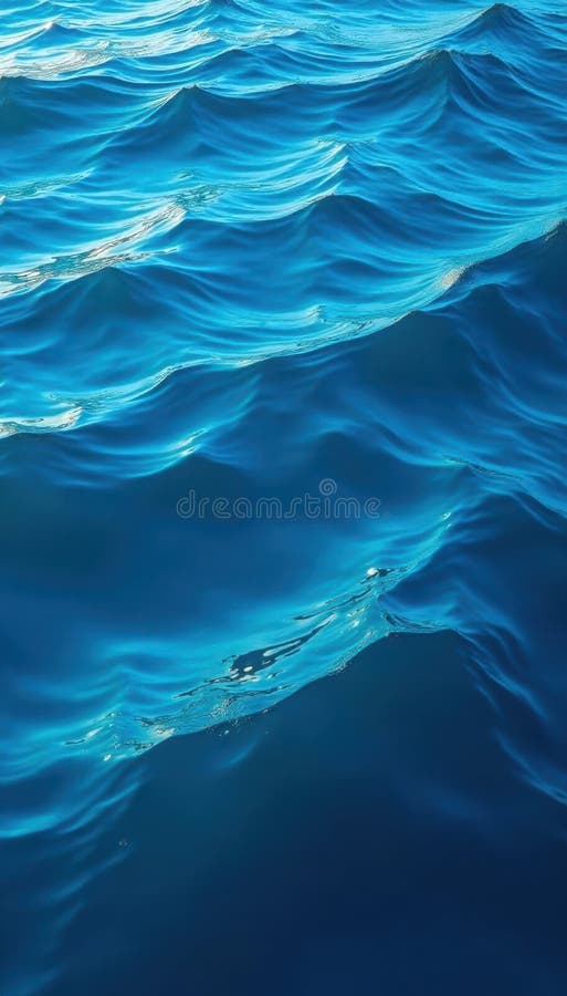 Deep Blue Water Wave Background, Textured Surface, Swell, Current ...