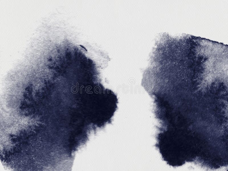 Deep Blue Watercolor Abstract Circles Pattern Design Background ...