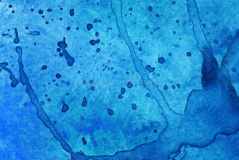 Deep Blue Watercolor Background Stock Illustration - Illustration of ...