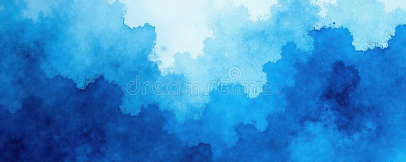 Deep Blue Watercolor Blotches, Uneven Edges Abstract, Dramatic ...