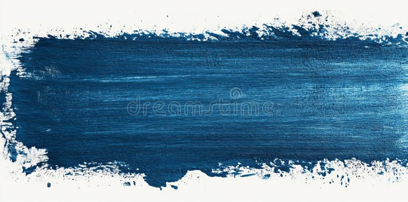 A Deep Blue Watercolor Brushstroke Creates a Textured Artistic ...