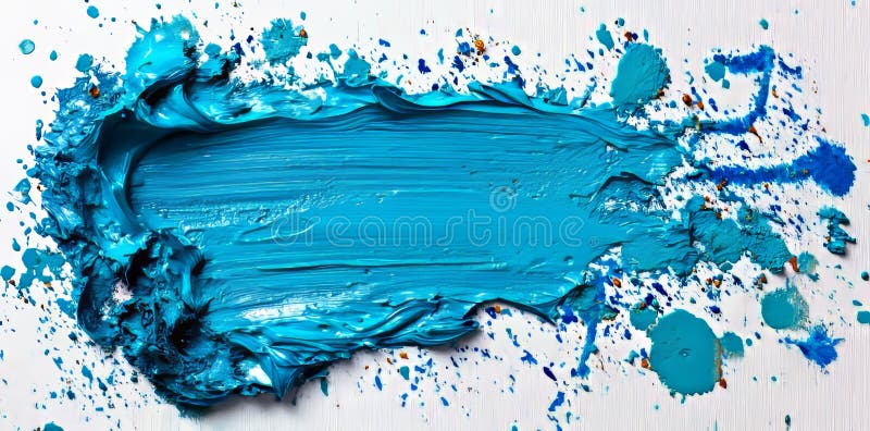 Deep Blue Watercolor Brushstrokes Generate Textured Artistic ...