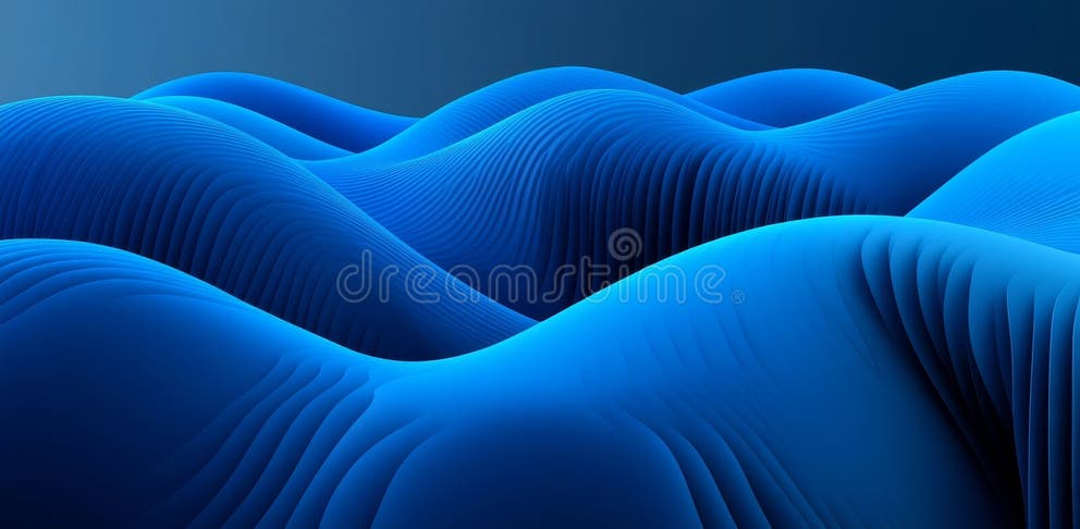 A Deep Blue Watercolor Gradient with a Navy Wave and Liquid Grunge ...