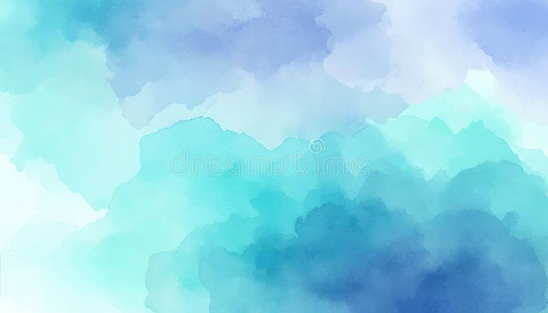 Deep Blue Watercolor Texture Background for Banner. Stock Illustration ...